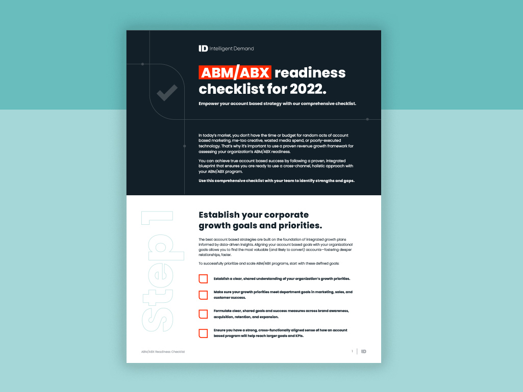 ABM/ABX Readiness Checklist | Intelligent Demand